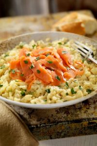 Jamie Oliver Salmon Risotto - British Baking Recipes